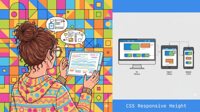 【2025年最新版】高さを完全レスポンシブにするCSS！スマホでも崩れないレイアウト設計術