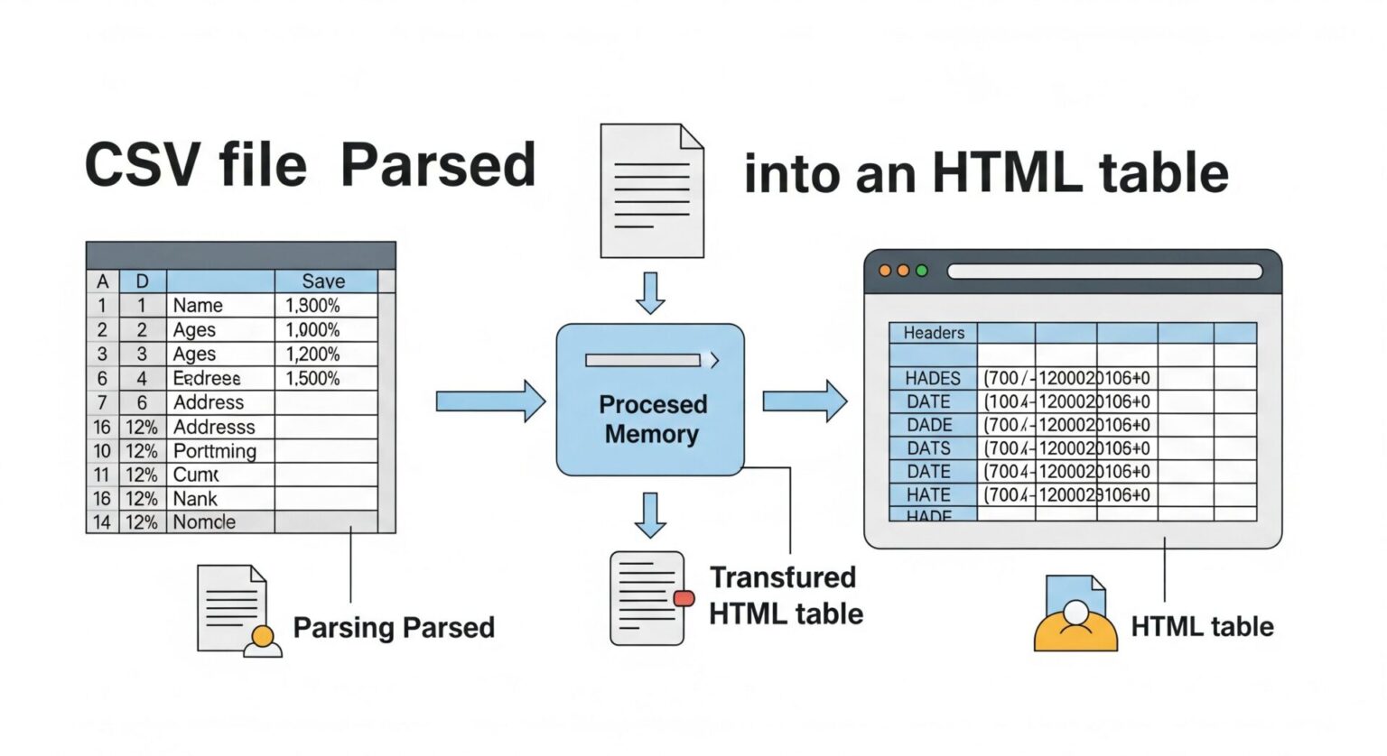 HTMLでCSVファイルを読み込む方法まとめ｜初心者でも簡単にテーブル表示＆文字化け対策まで