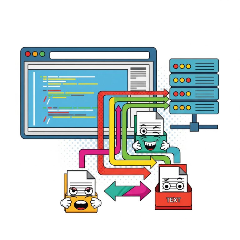 JavaScriptでテキストファイルを読み込む！FileReader・fetch・配列化・文字化け対策まで完全解説