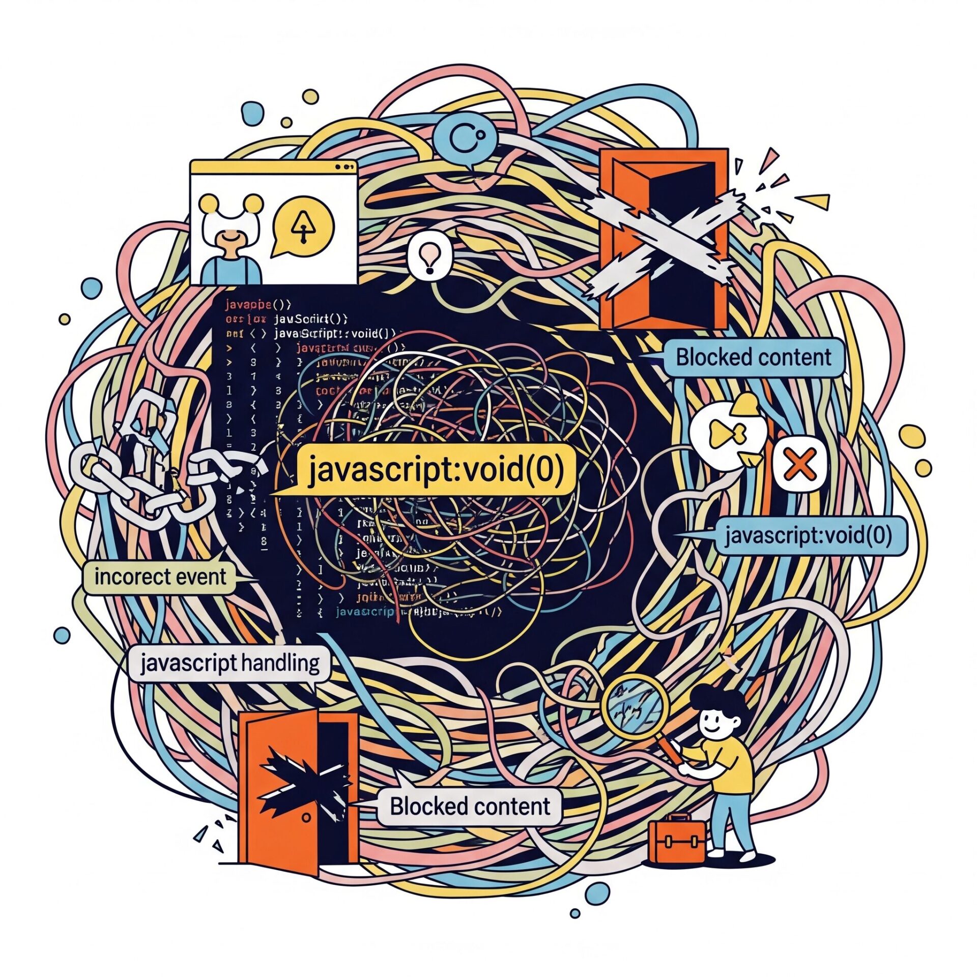 javascript:void(0)の意味・非推奨理由からリンクが開かない解決策まで